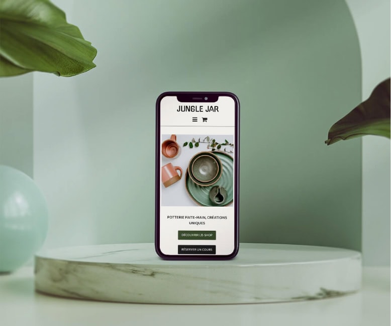 Web design & intégration pour Atelier Céramique | Le Carnet du Design